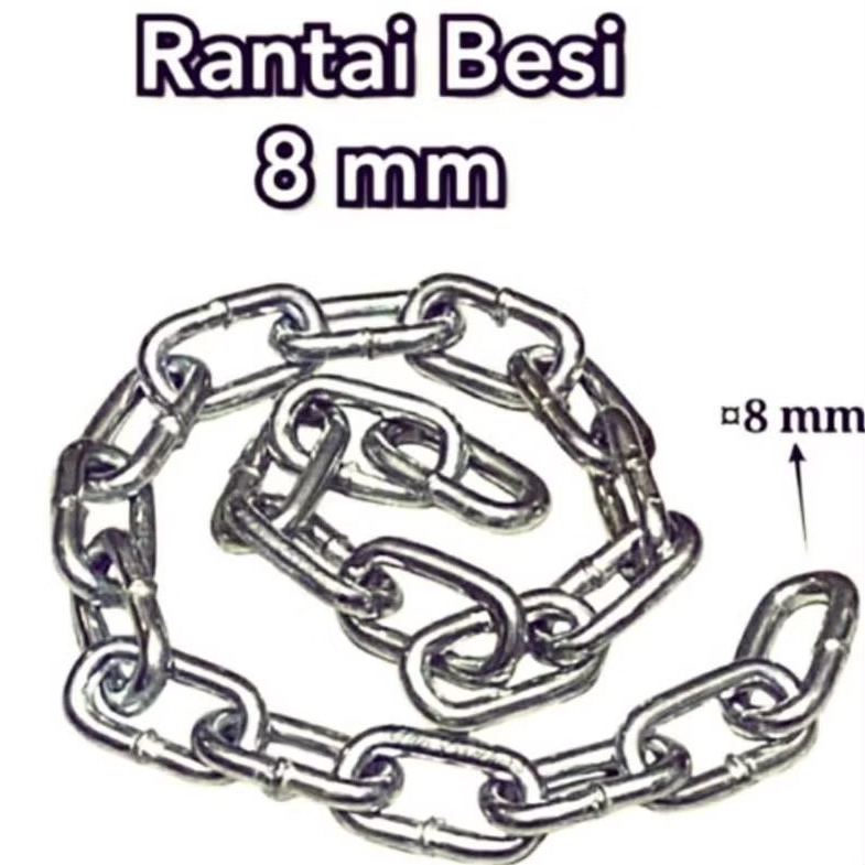 Jual Rantai Galvanis 8 Mm Per 50 Cm | Shopee Indonesia