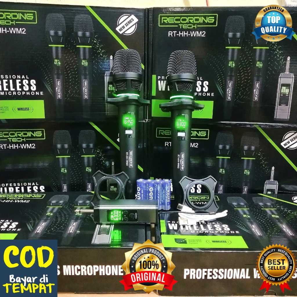 Jual Mic Wireless Portable RECORDING TECH RT HH WM2 ORIGINAL FULL BESI ...