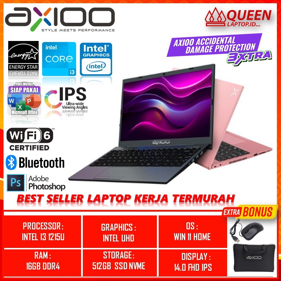 Jual LAPTOP SLIM AXIOO MYBOOK Z6 INTEL I3 1215U RAM 16GB SSD 512GB 14.0 FHD IPS WIN11+ LIBRE ...