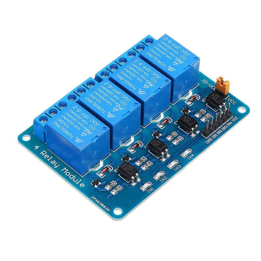 Jual Modul Relay 12V 4 Channel Relay Module Modul Relay 4 Channel 12 ...
