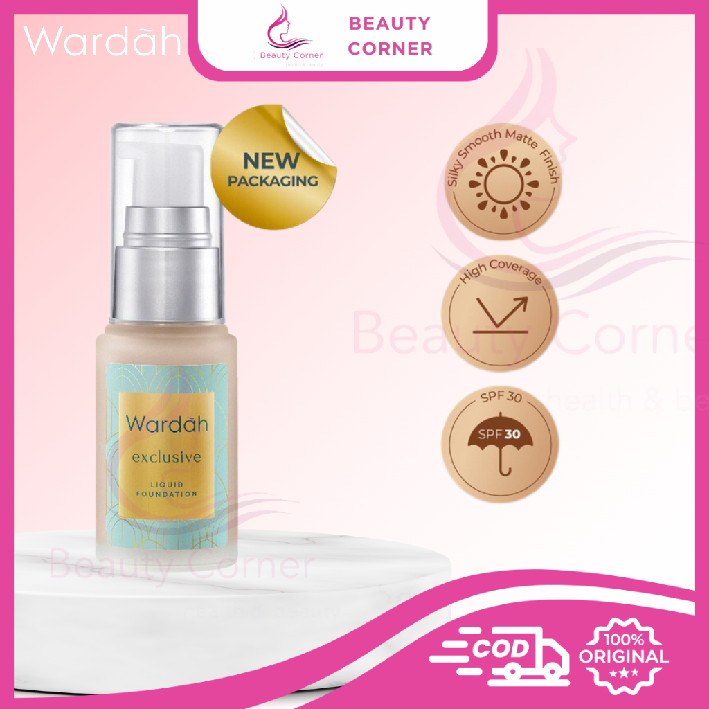 Jual Wardah Exclusive Liquid Foundation - 20ml | Shopee Indonesia