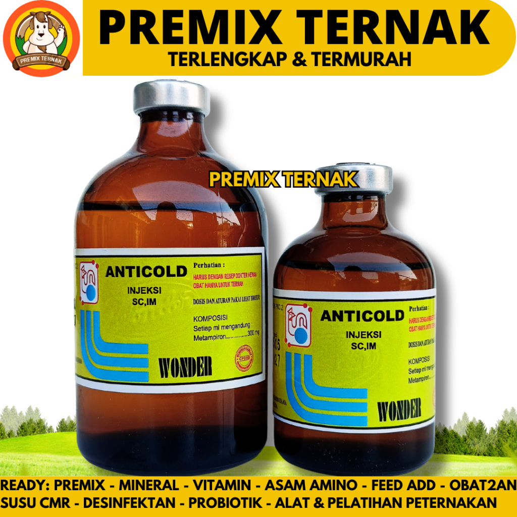 Jual ANTICOLD 100ML WONDER - Analgesik Antipiretik Obat Pereda Panas Hewan | Shopee Indonesia