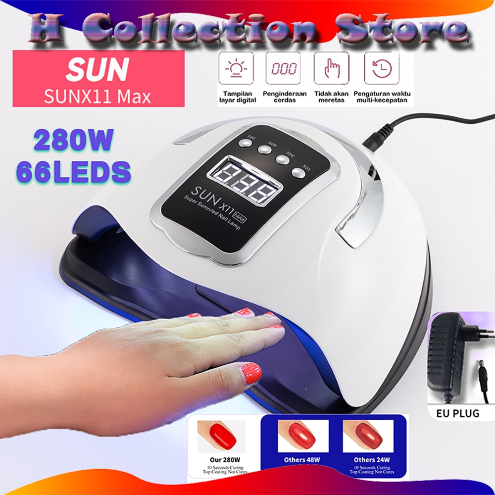 Jual 【100% Original& Garansi】SUN X11 Max 280W 66Leds Dalam Full Hitam ...