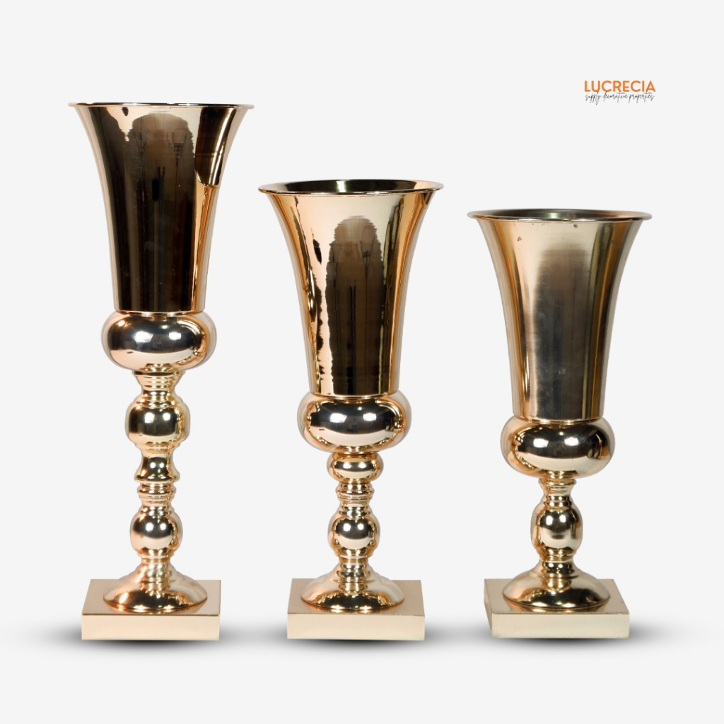 Jual Trophy Vase Centerpiece Flower Holder Vas Bunga Metal Dekorasi ...