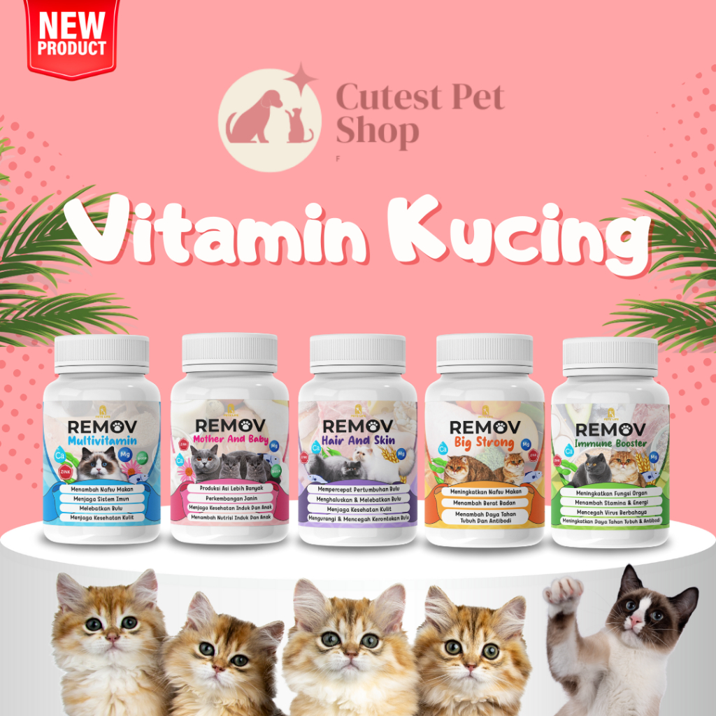 Jual Vitamin Multivitamin Kucing Dan Anjing Untuk Nafsu Makan Bulu Dan ...