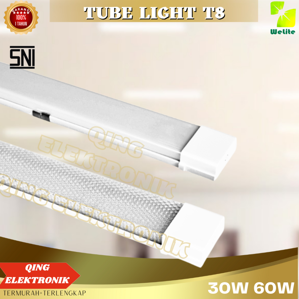 Jual Lampu TL Slim T8 LED Kotak Tubelight LED Linear T8 30W 60W ...