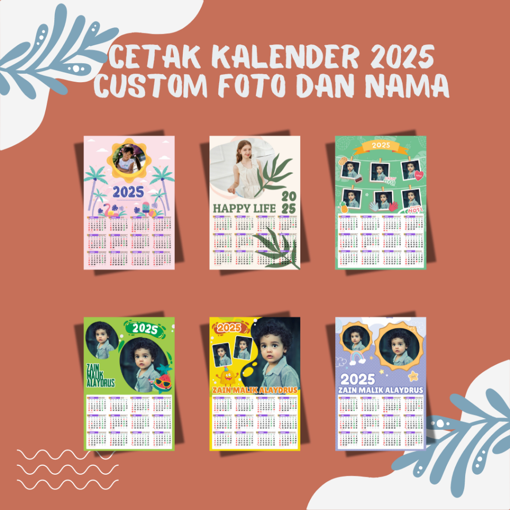 Jual KALENDER 2025 CUSTOM FOTO SENDIRI | Shopee Indonesia