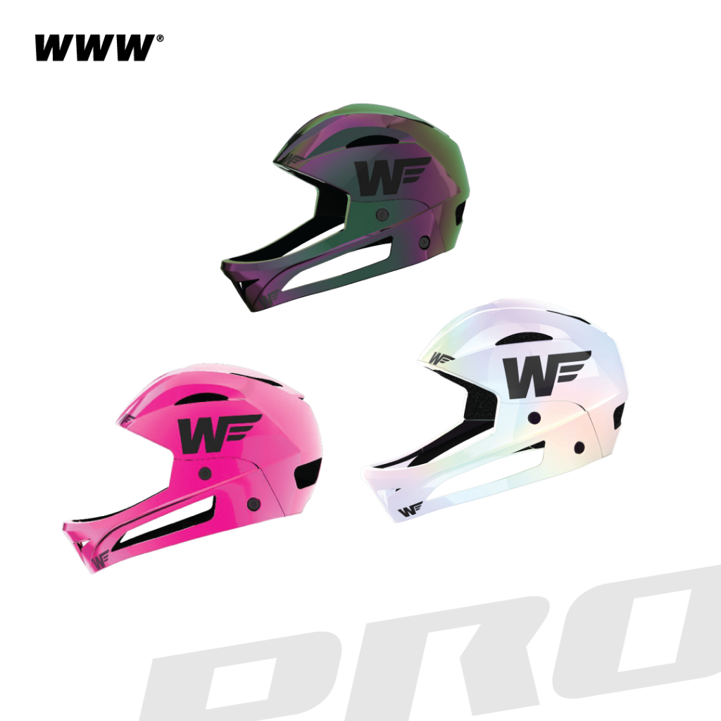 Jual WWW PRO Electro Plat Kid Bike Full Face Balance Bike Helmet - Helm ...