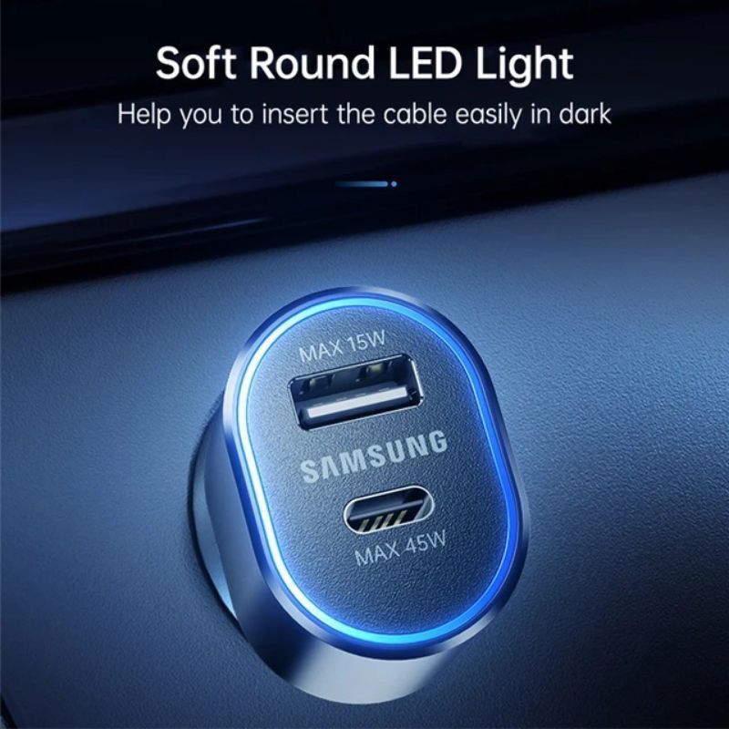 Jual Saver Mobil Samsung 45W & 25W (1 USB A & 1 USB C) | Shopee Indonesia