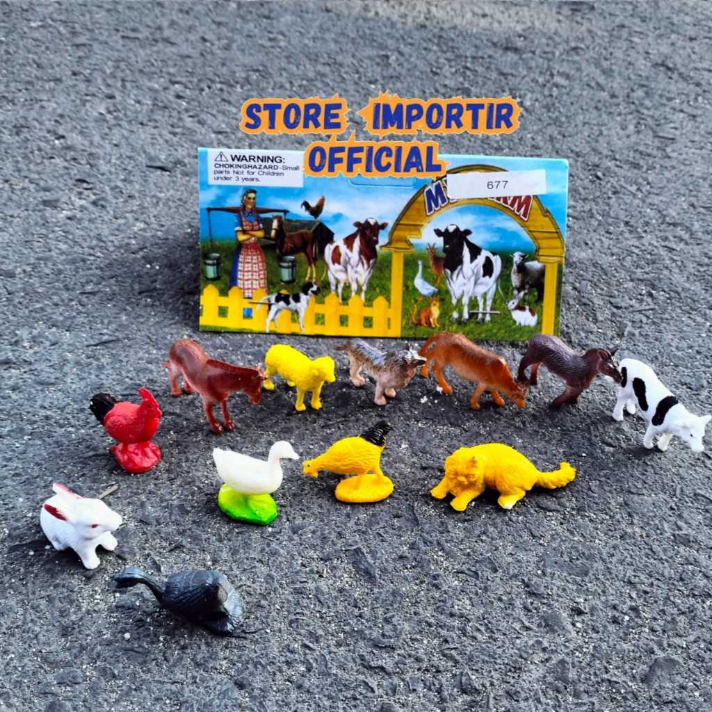 Jual Mainan Action Figure Binatang Ternak 677 Isi 12 PCS | Mainan ...
