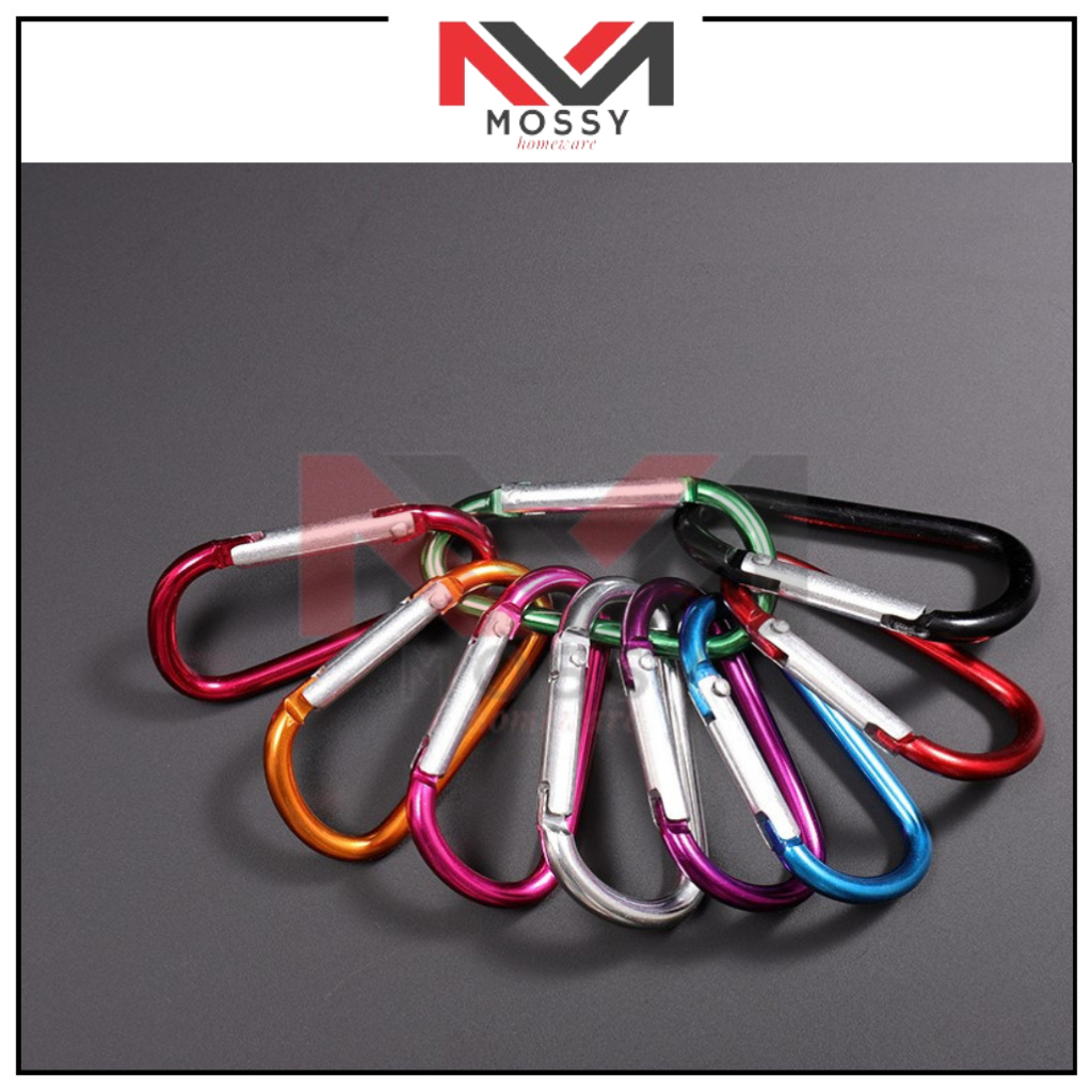 Jual MOSSY Carabiner Gantungan Kunci Warna Warni Aluminium Alloy 5D ...