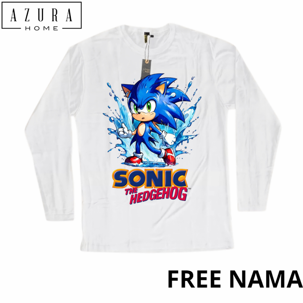 Jual (FREE NAMA DAN DESAIN) KAOS ANAK UNISEX LENGAN PANJANG GAMBAR ...