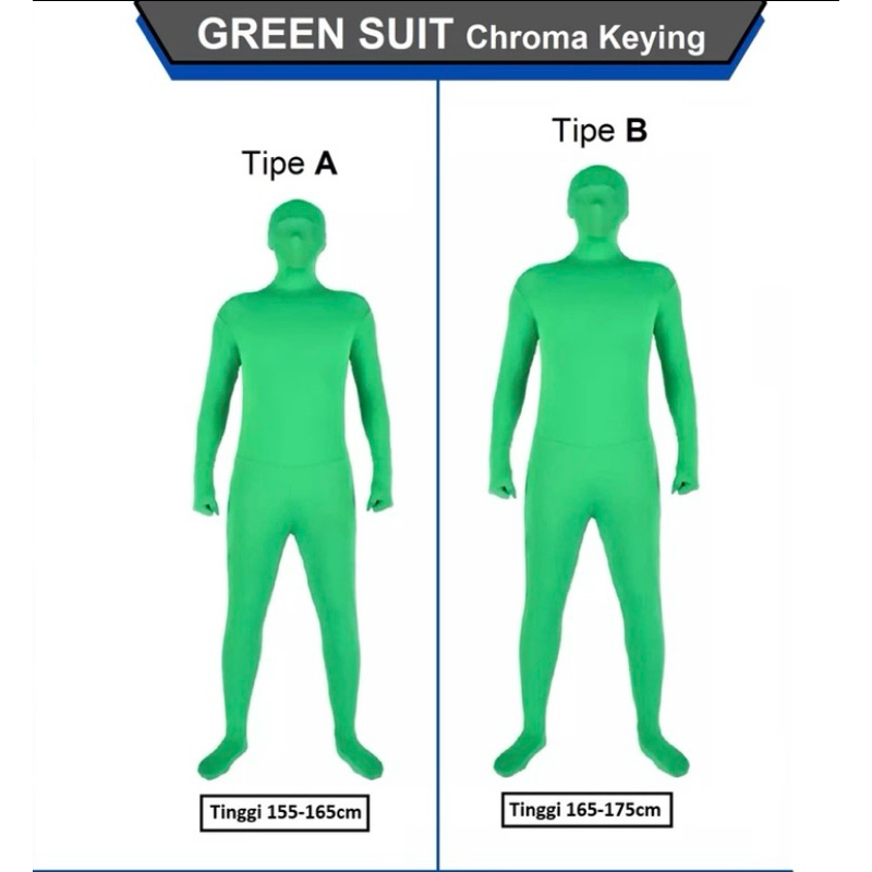 Jual BAJU Green SCreen Suit Chroma Key Video Photo Effect Kunci Kaos ...