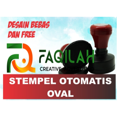 Jual Stempel Flash oval | Free Design Custom |OTOMATIS | Shopee Indonesia