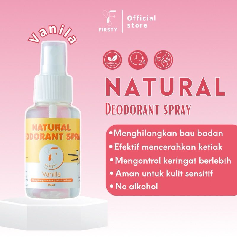Jual Natural Deodoran Spray dengan kandungan Tawas dan Niacinamide ...