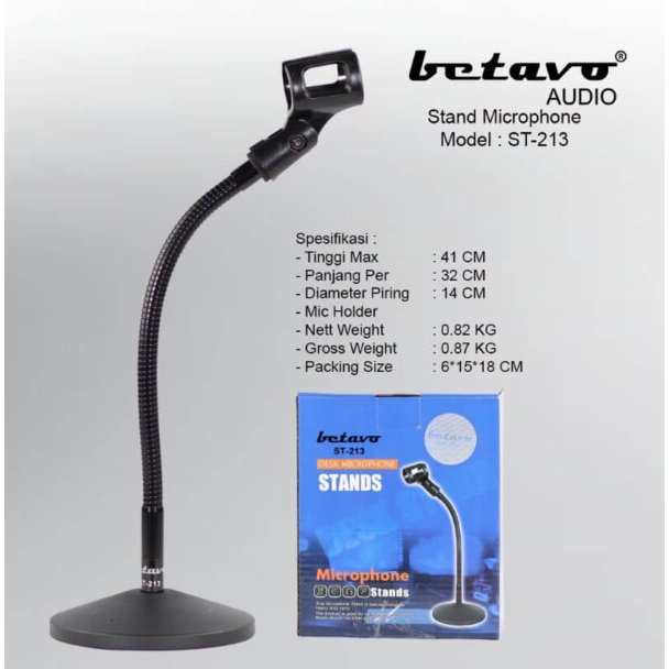 Jual Stand Mic Meja Betavo ST203 ST213 tiang mic pendek | Shopee Indonesia