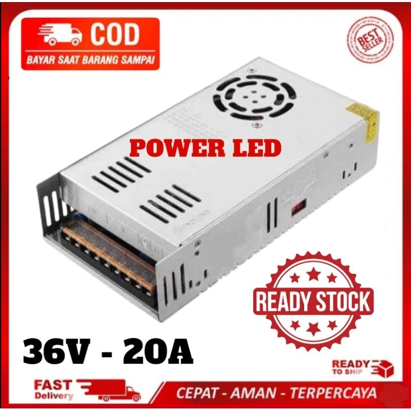 Jual POWER SUPLY SUPPLY SUPLAY 36V 20A ADA KIPAS | Shopee Indonesia