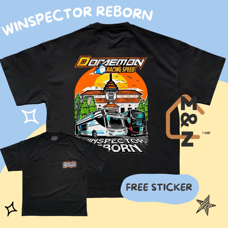 Jual Kaos Bus Winspector Reborn Free Sticker | Shopee Indonesia