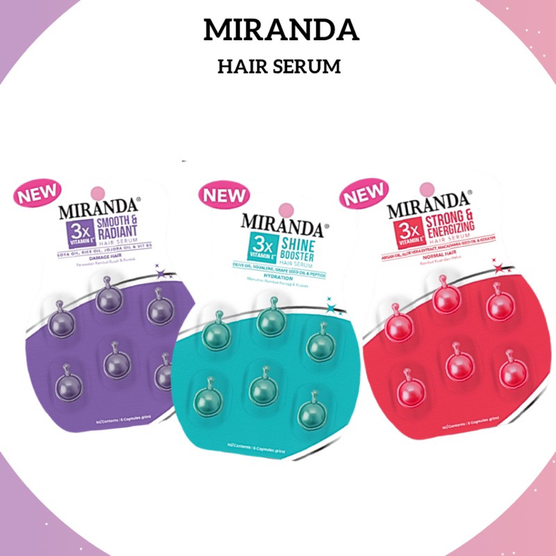 Jual MIRANDA HAIR SERUM ISI 6 | Shopee Indonesia