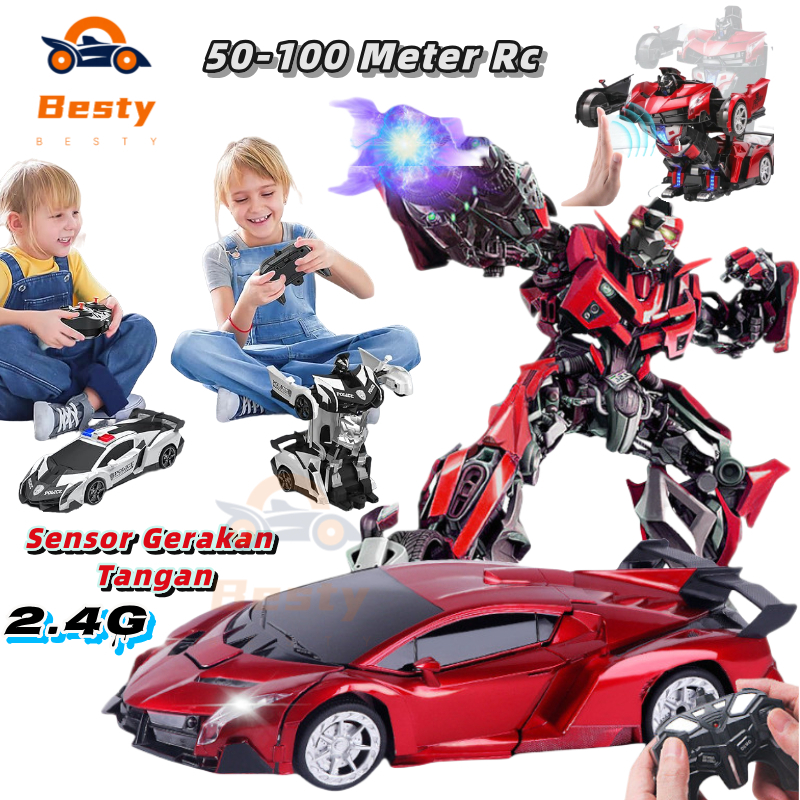 Jual Besty 2.4Ghz Mobil Remote Control Besar Sport Car Deformation ...