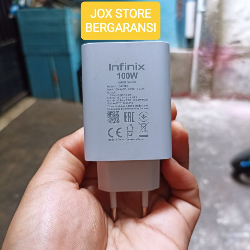 Jual Adaptor Infinix Note 40 pro plus 5g 100 Watt Copotan original 100% ...