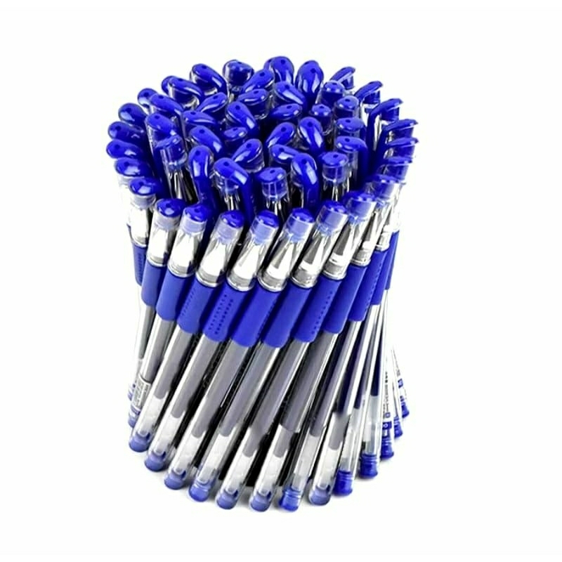 Jual Pulpen Tinta Cair Hitam dan Biru 0.5mm / Pena Gel Alat Tulis ...