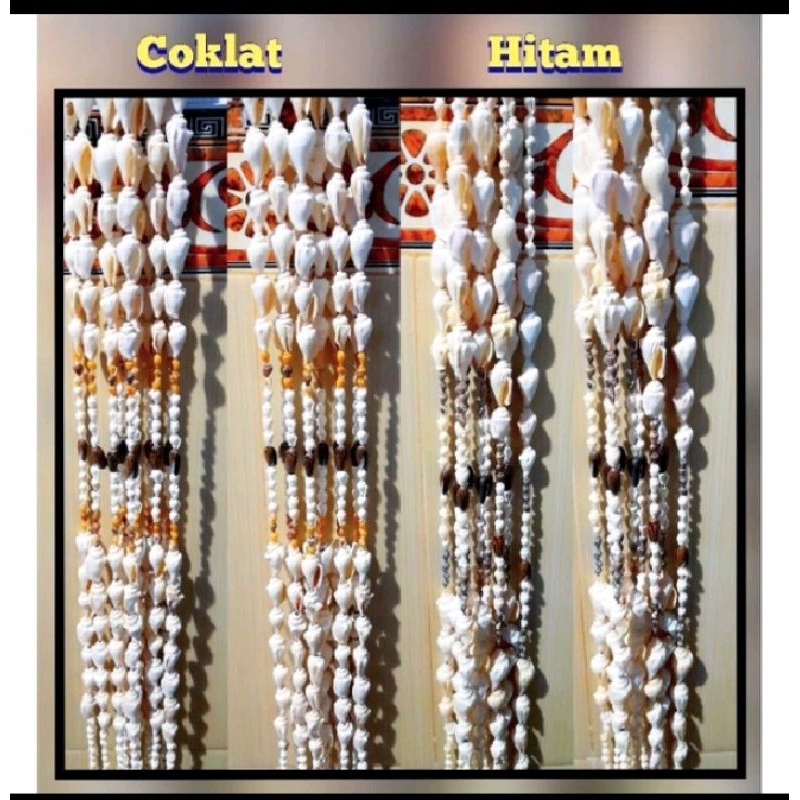 Jual Tirai Kerang 10 untai panjang 180cm (murah meriah) | Shopee Indonesia