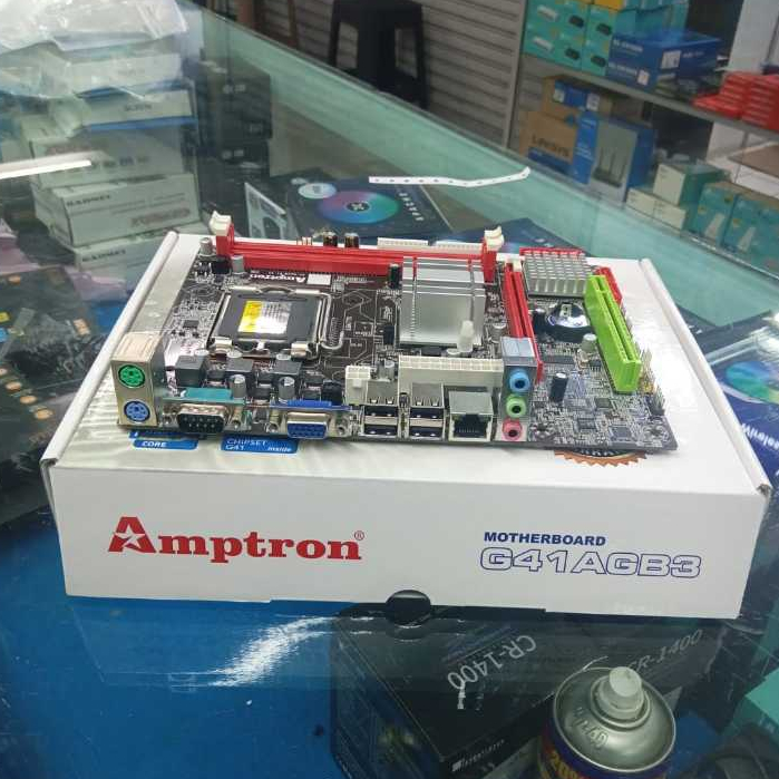 Jual Motherboard Amptron G41 ( Unit Baru Stok Lama ) | Shopee Indonesia