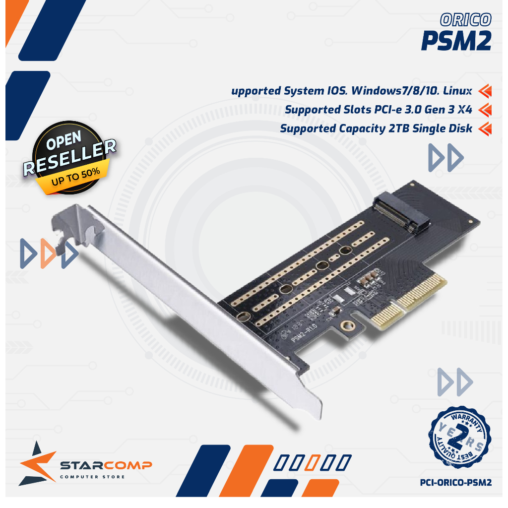 Jual ORICO PSM2 M.2 NVME to PCI-E 3.0 X4 Expansion Card | Shopee Indonesia