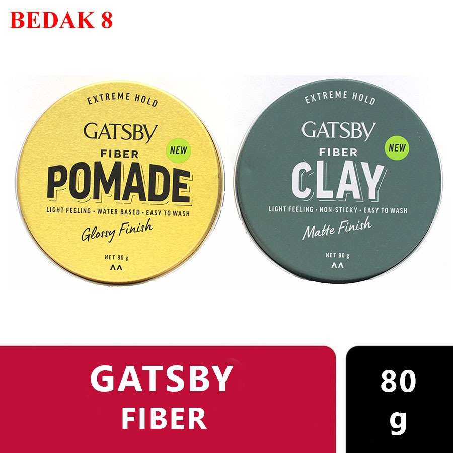 Jual GATSBY FIBER Pomade | Clay 80g | Shopee Indonesia