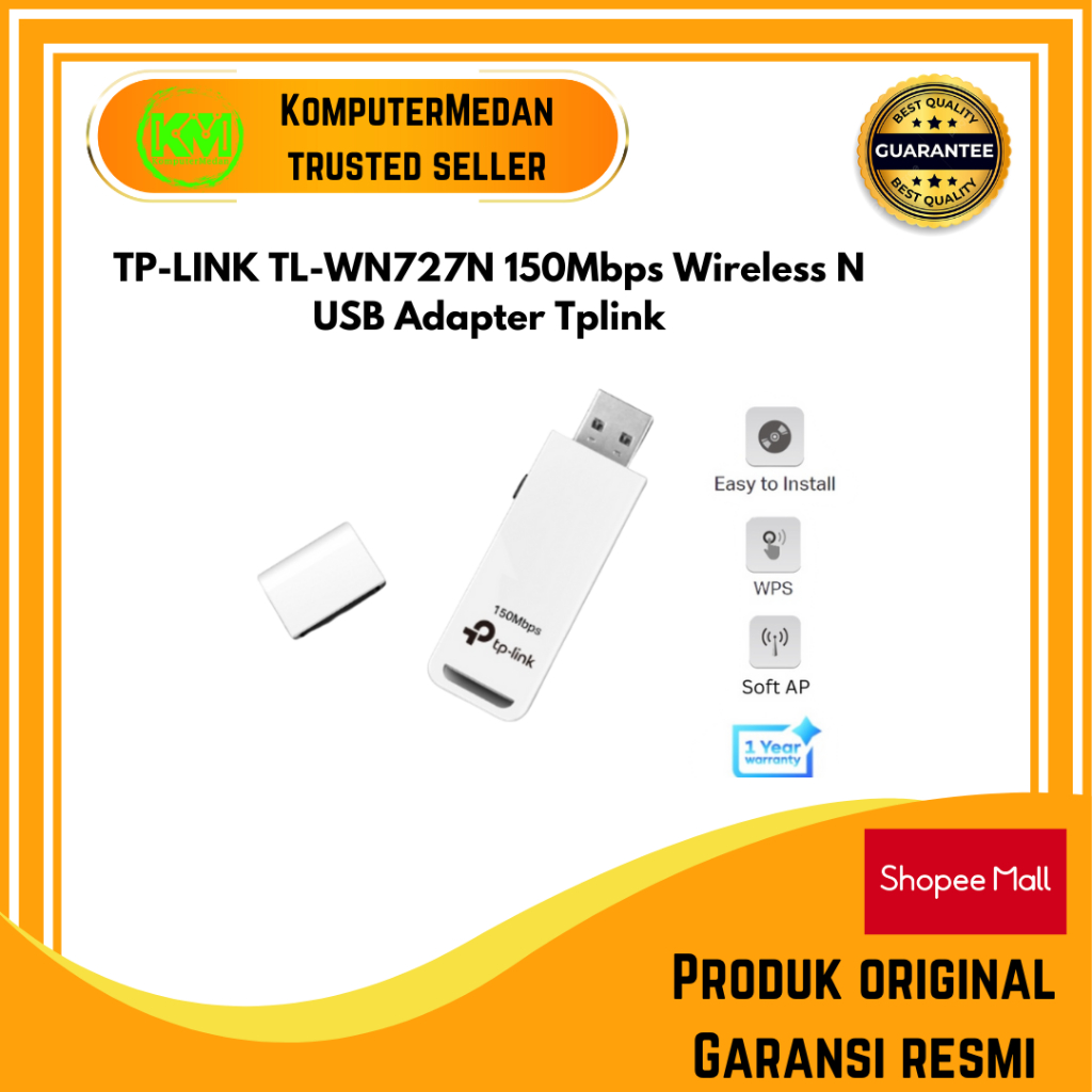 Jual TP-LINK TL-WN727N 150Mbps Wireless N USB Adapter Tplink WN727N ...