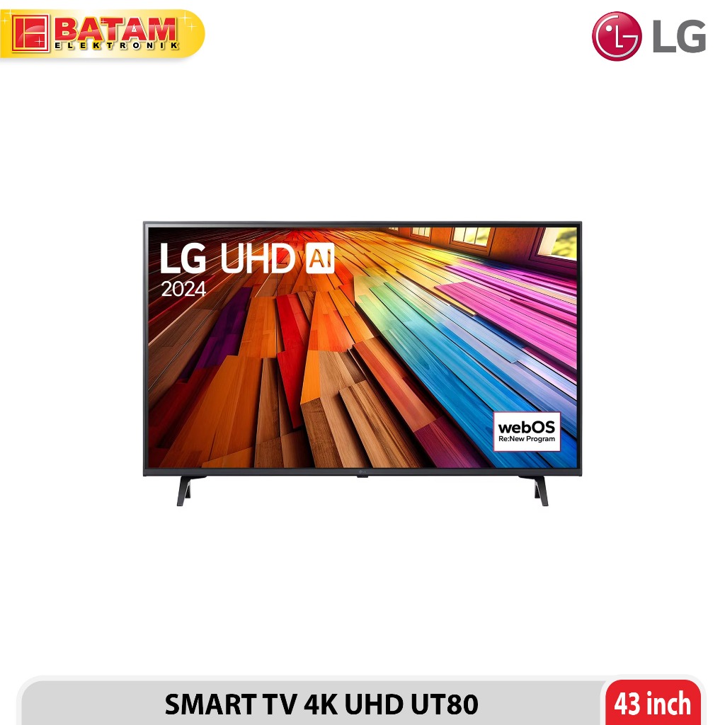 Jual LG Smart TV 4K UHD AI UT80 43 inch - 43UT8050PSB | Shopee Indonesia