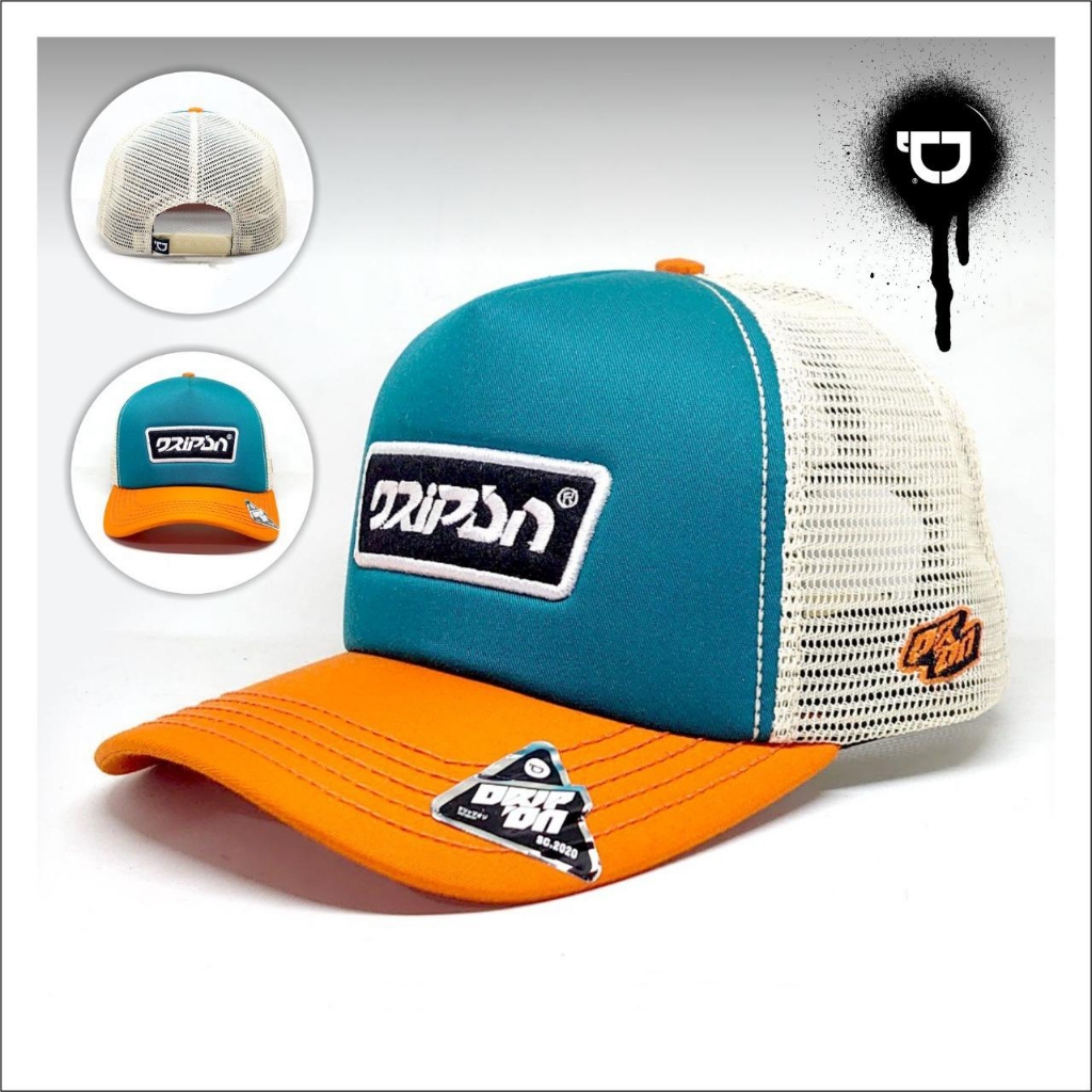Jual Drip ON Topi Jaring Trucker Pria Dewasa Distro Original Oranye ...