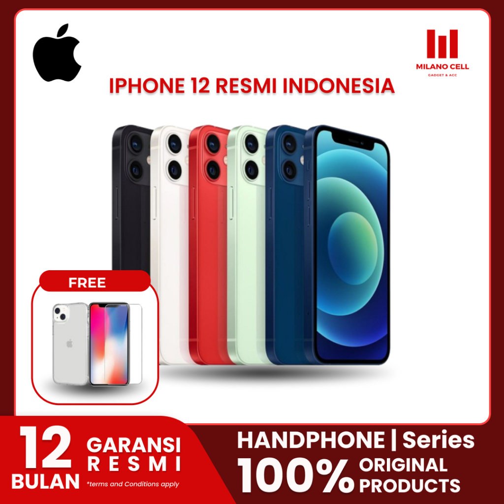 Jual New handphone iPhone@ 12 64GB - 128GB garansi Resmi Indonesia ...
