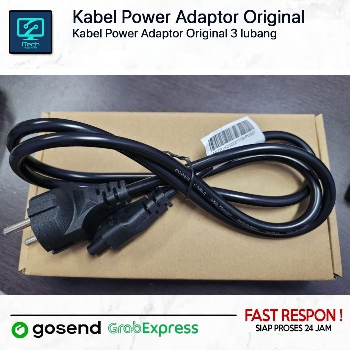 Jual Kabel power adaptor laptop HP pavilion Gaming 15 Original 3 lubang ...