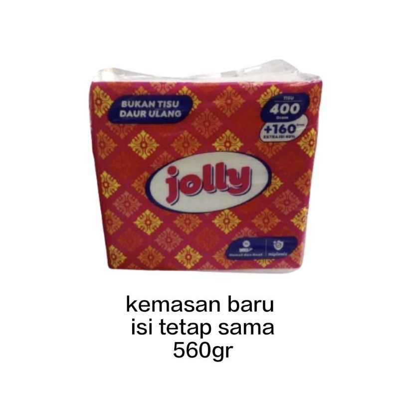 Jual TISU TISSUE KILOAN JOLLY FACIAL SOFT PACK 560GR 2PLY | Shopee ...