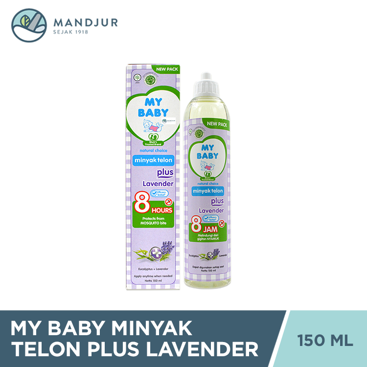 Jual My Baby Minyak Telon Plus Lavender 150 ml - Aroma Lavender Anti Nyamuk Hingga 8 Jam ...