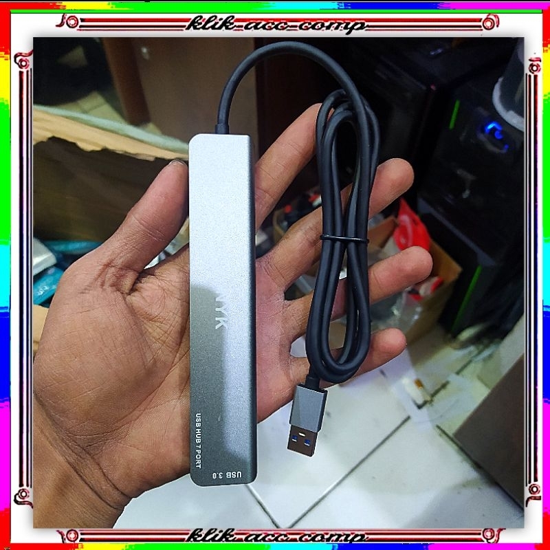 Jual USB HUB 3.0 NYK 7 Port V10 / USB hub 3.0 NYK 7 port plus OTG type ...