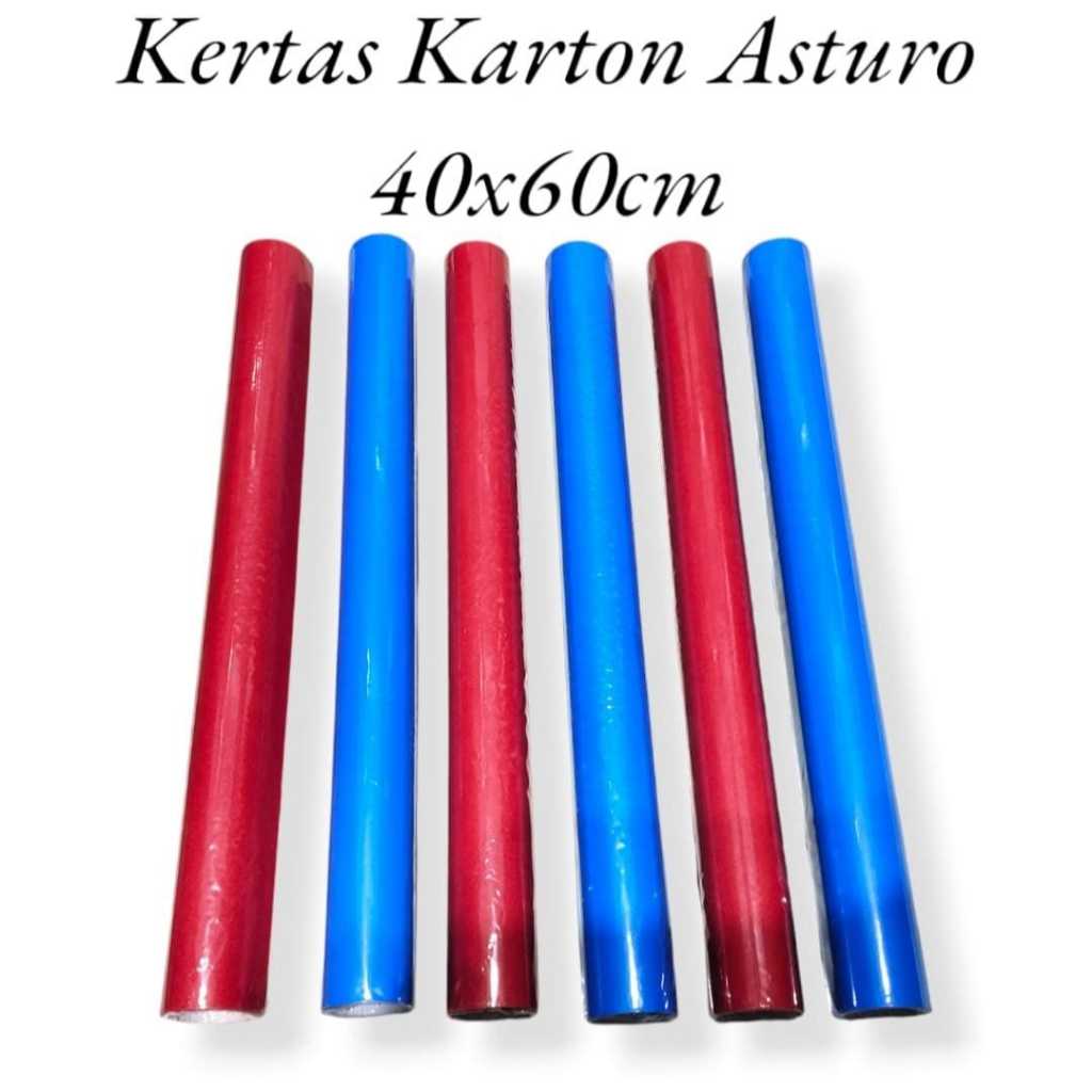 Jual (1 LEMBAR) Kertas Karton Asturo Aneka Warna Ukuran 40×60 Cm ...