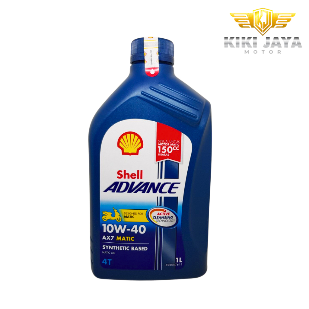 Jual Oli Motor Shell Advance AX7 Matic 150 CC 10W-40 1 Liter | Shopee ...