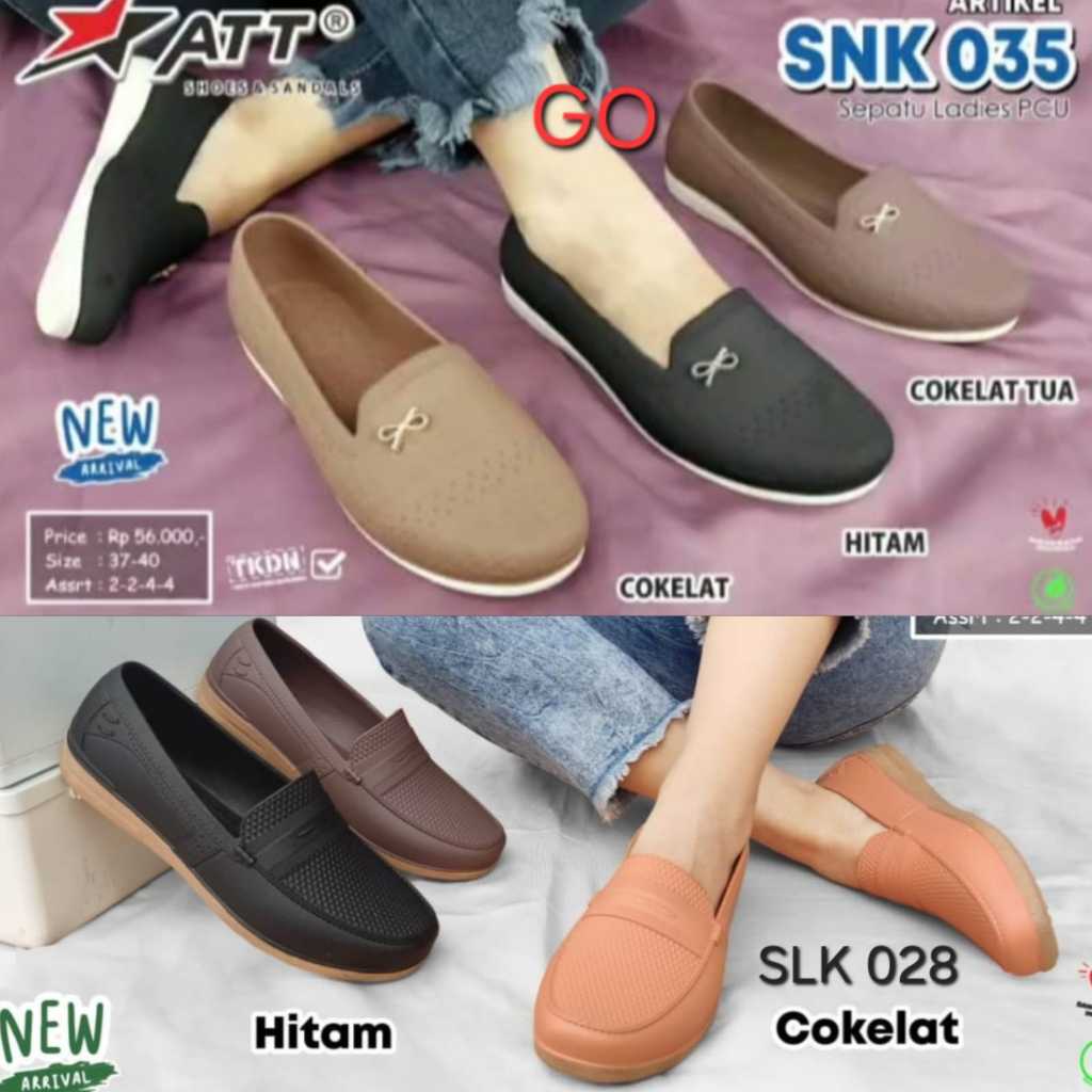 Jual gos ATT SLK 028 & SNK 035 & LB 12001 Sepatu karet wanita casual ...