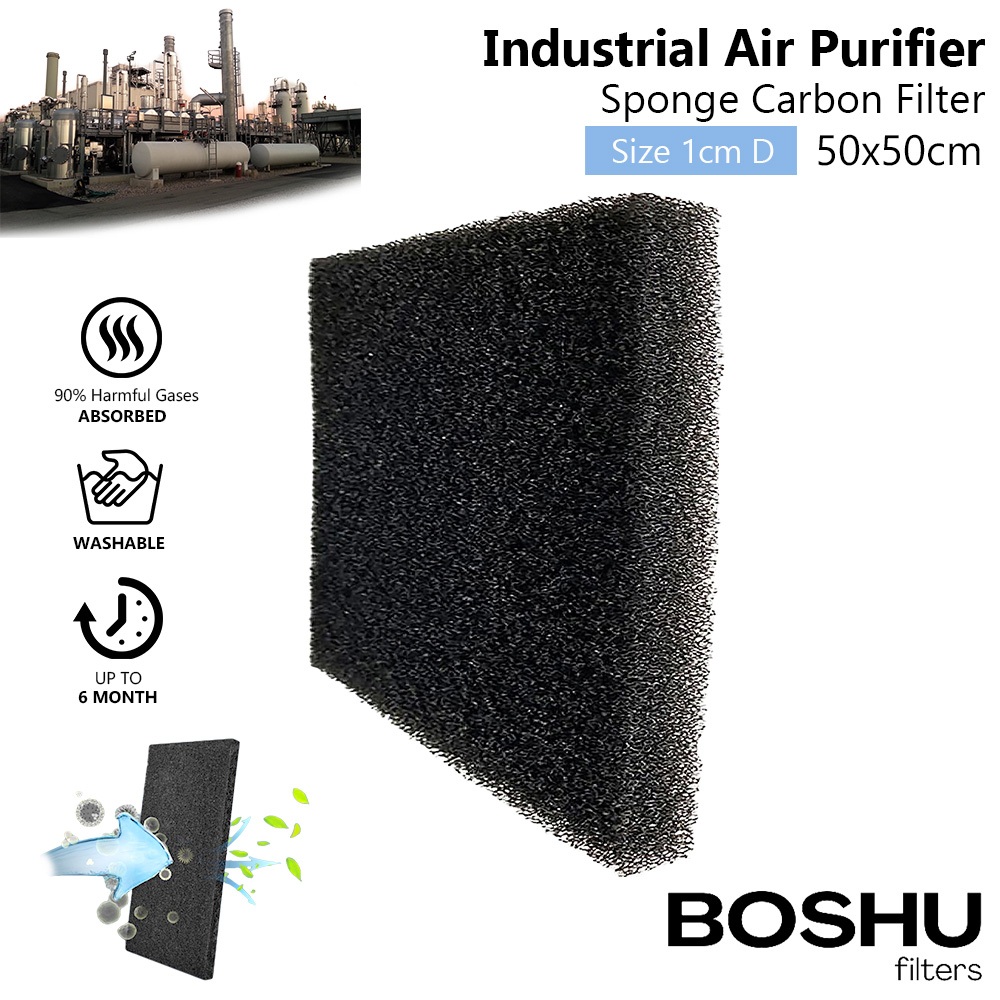 Jual Boshu Spons Karbon Aktif filter Gas Industri Filter Gas FIlter ...