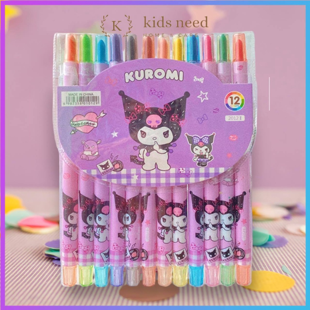 Jual krayon Putar panjang 12 Warna / Crayon Putar Panjang 12 Warna ...