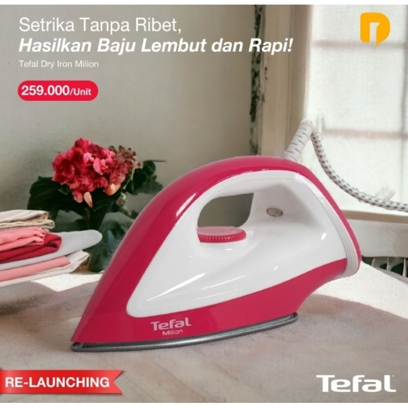 Jual Tefal Dry Iron Million Setrika Modern Dengan Teknologi Keramik ...