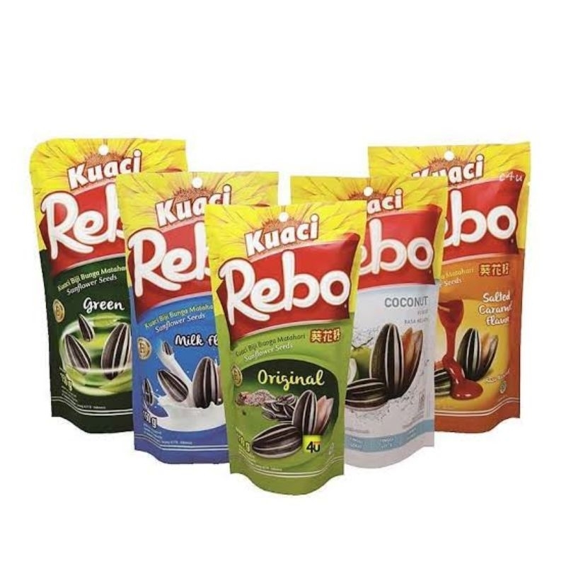 Jual Kuaci Rebo 140 gram All Varian Rasa | Shopee Indonesia