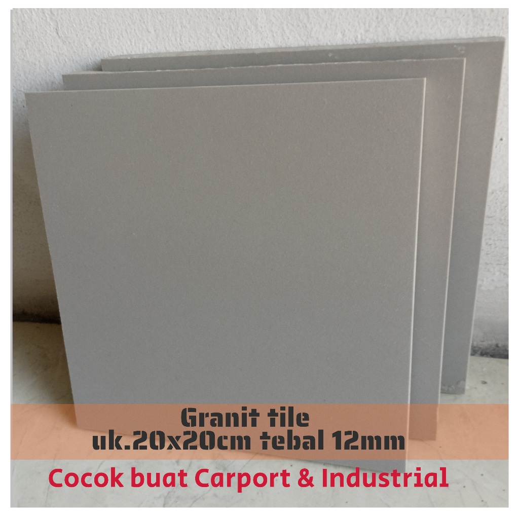 Jual Granit lantai 20x20 Cement Grey Matt Tebal 12mm Original Granite ...