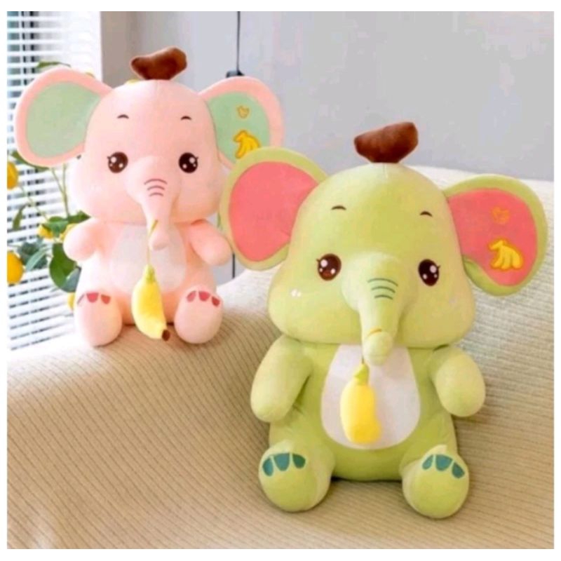 Jual Boneka Gajah Balalai Pisang Super Lembut 35cm Realpict (SNI ...
