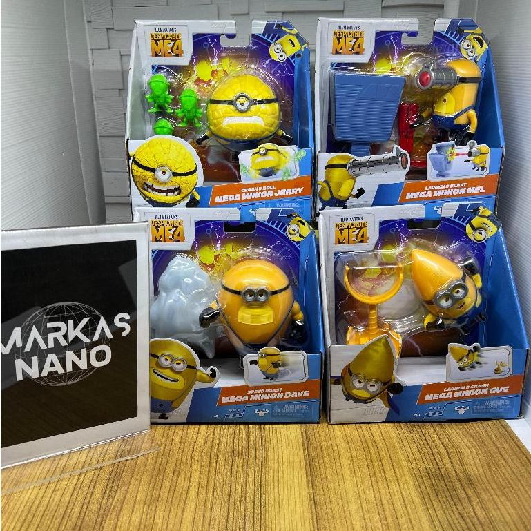 Jual Minions Despicable Me4 Mega Minion 4 Inch Action Figure | Shopee ...