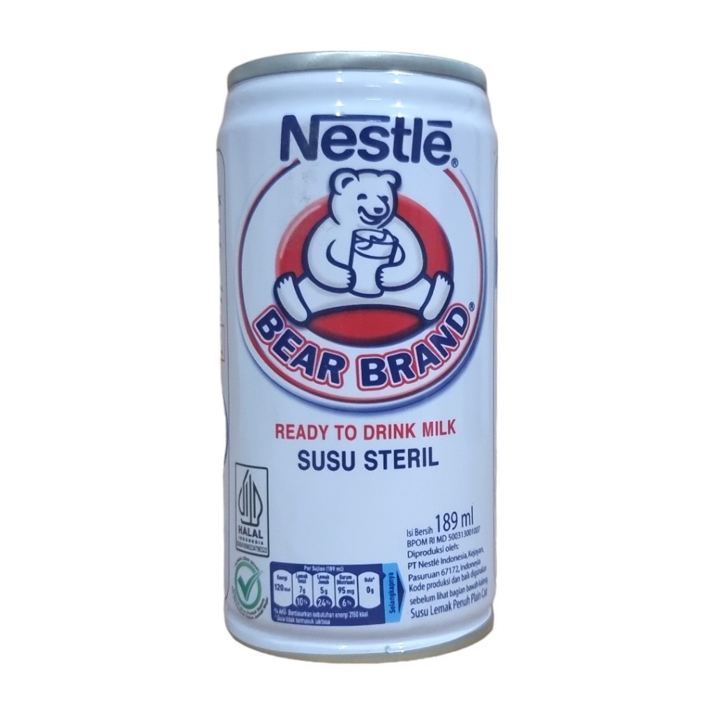 Jual Susu beruang cair steril Bear Brand Bearbrand Nestle kaleng 189ml 189 ml (satuan) | Shopee ...