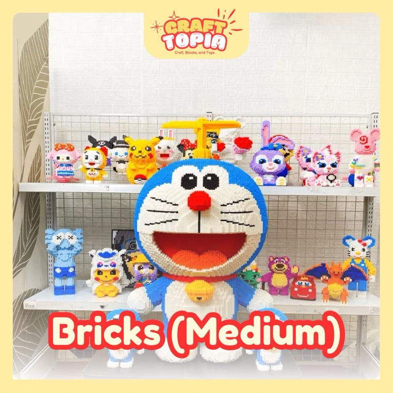 Jual [CRAFTOPIA] Nano Bricks Blocks Medium Doraemon dan Lina Bell ...